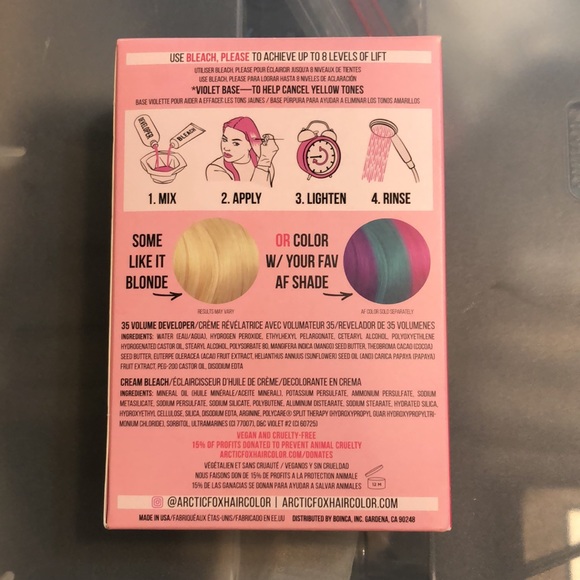 Arctic Fox | Hair | Arctic Fox Bleach Please Hair Lightening Kit | Poshmark